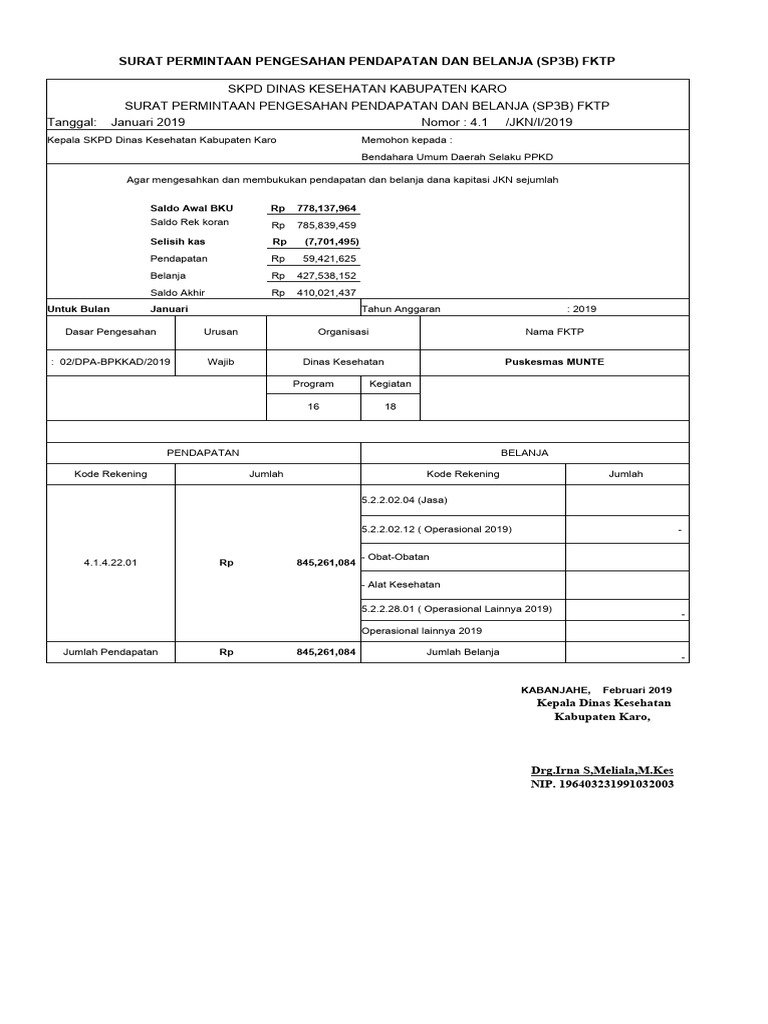 Format SP3B 2022 | PDF