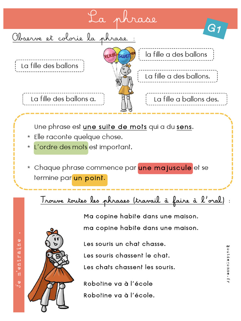 Lecons Grammaire Periode1 Rseeg BDG 2023 Compressed | PDF