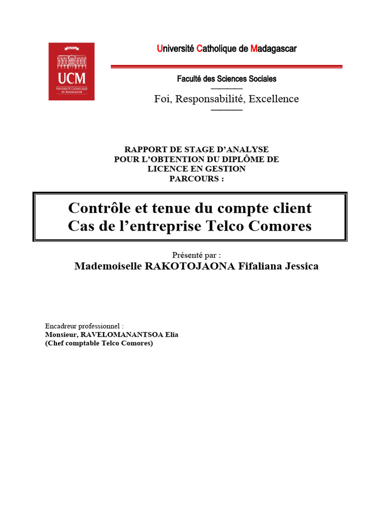 Rapport de Stage | PDF