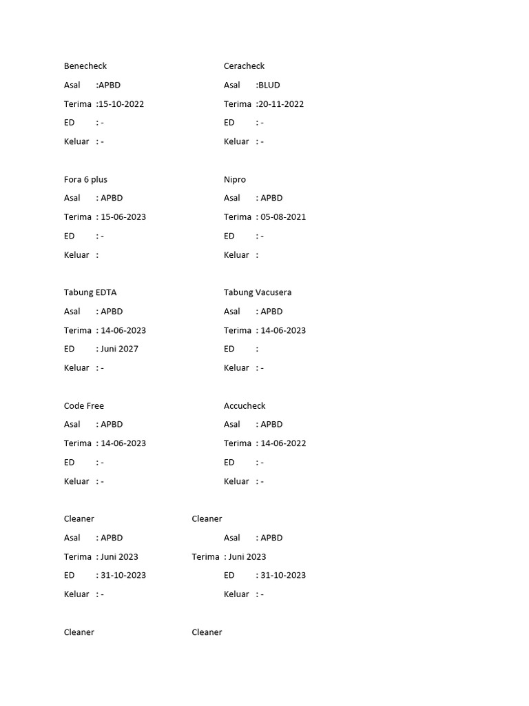 Pelabelan Reagen & Bahan Lab | PDF