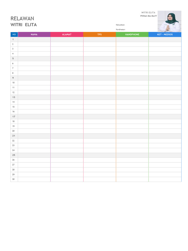 Daftar Relawan | PDF