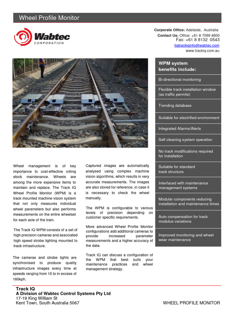 Rail Wheel Monitoring Solution | PDF