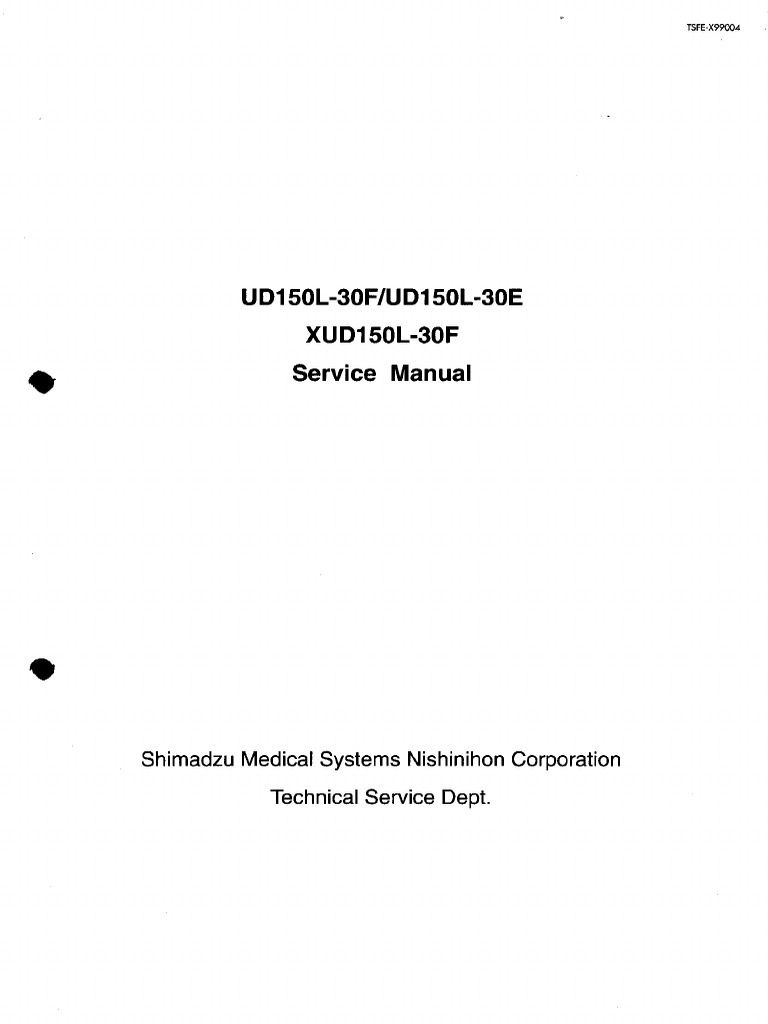 UD150L-30E-F Service Manual | PDF