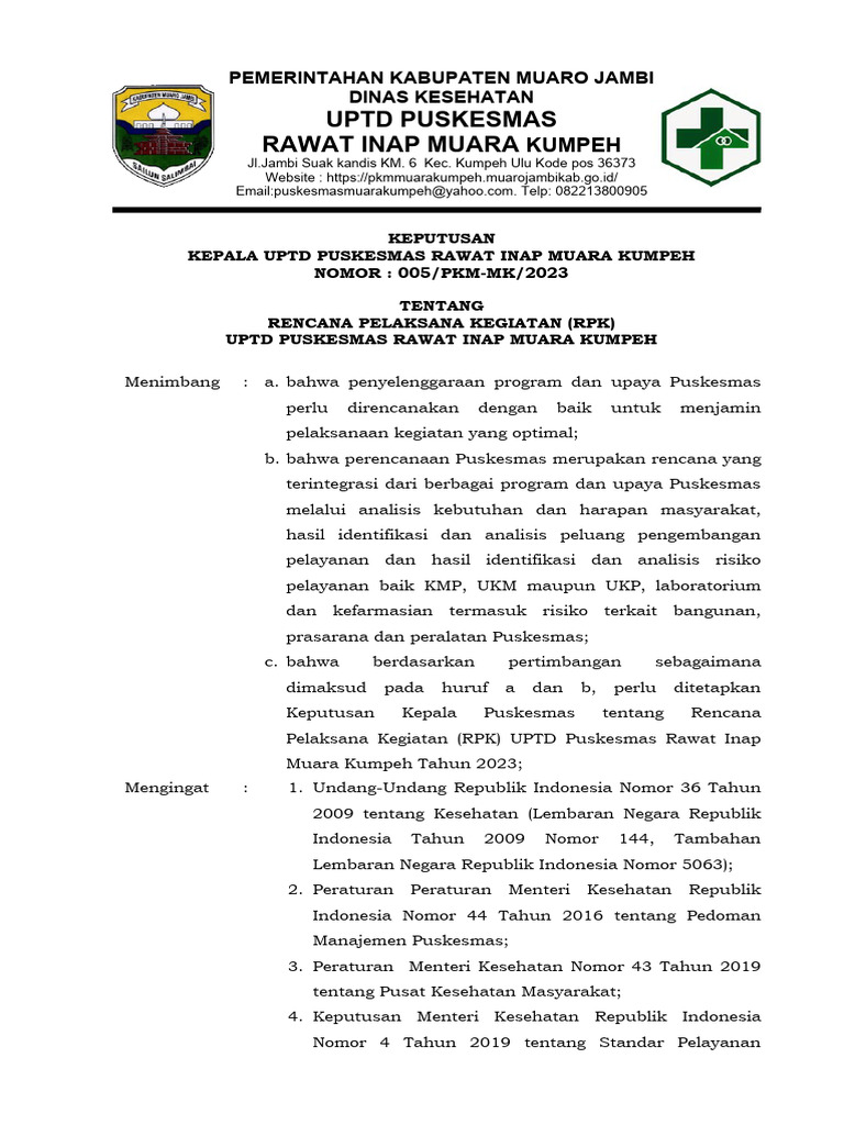 1.1.1.4 SK RPK PKM MK 2023 | PDF