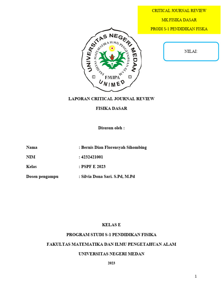 CJR_bernis 1 1 .Docx Fisika Dasar | PDF