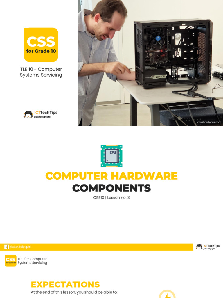 Q1 L3 TLE 10 Computer Hardware Components | PDF