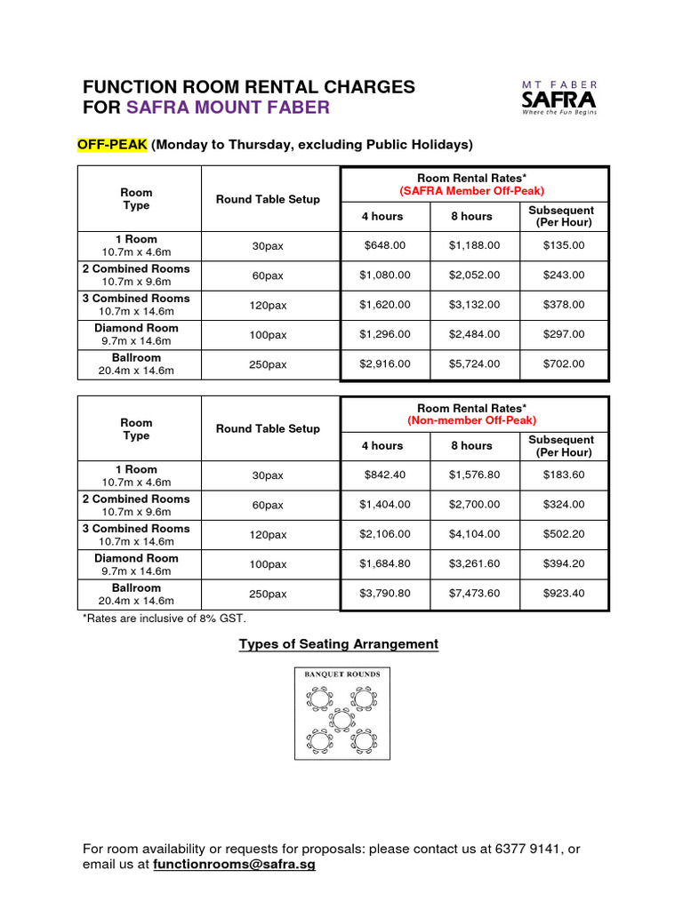 safra-function-rooms-(mount-faber)---aug-2023 | PDF