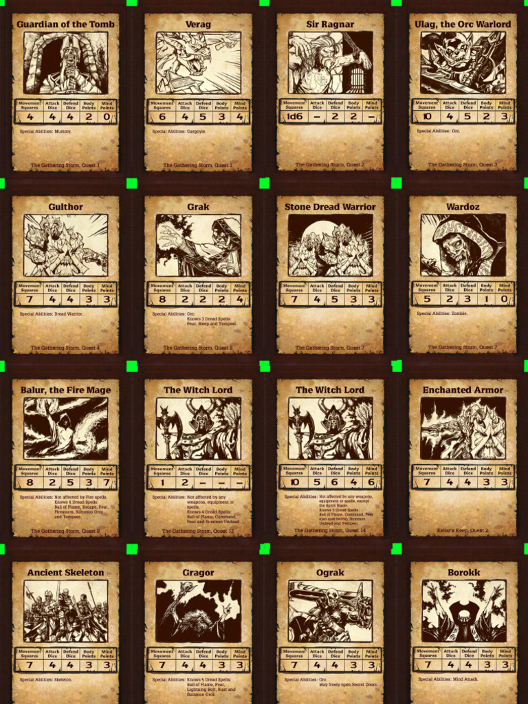 Monster Cards | PDF