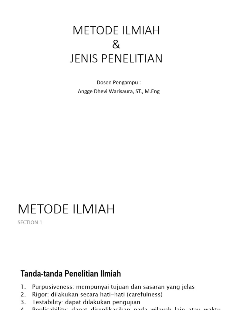 2 Metode Ilmiah | PDF