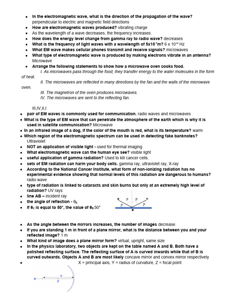 Reviewer Physics 10 | PDF