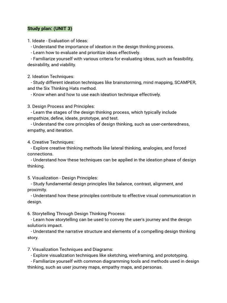 Design Thinking Notes | PDF