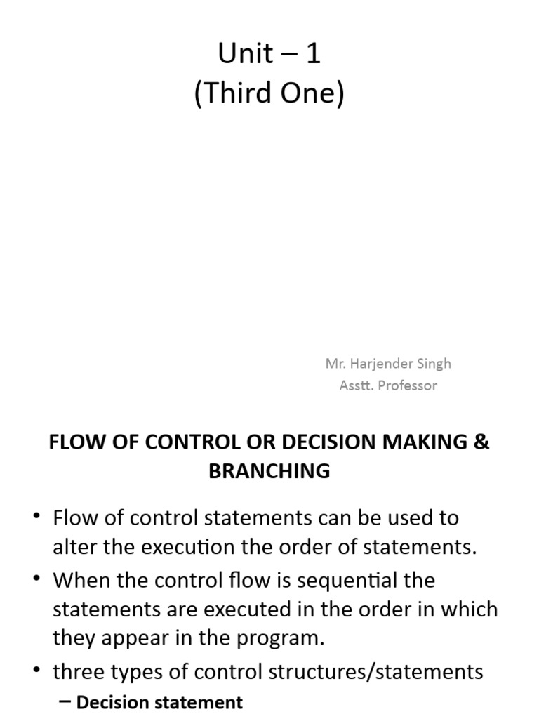 Introduction To C : Unit1.3 | PDF