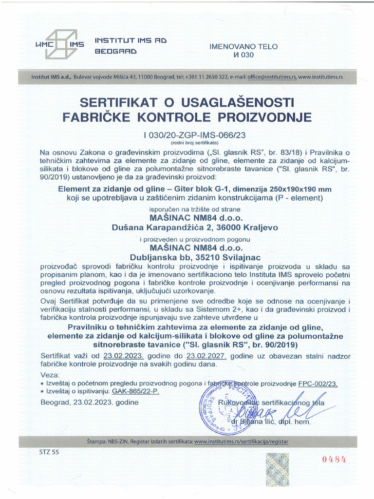Sertifikat Giter blok G-1 | PDF
