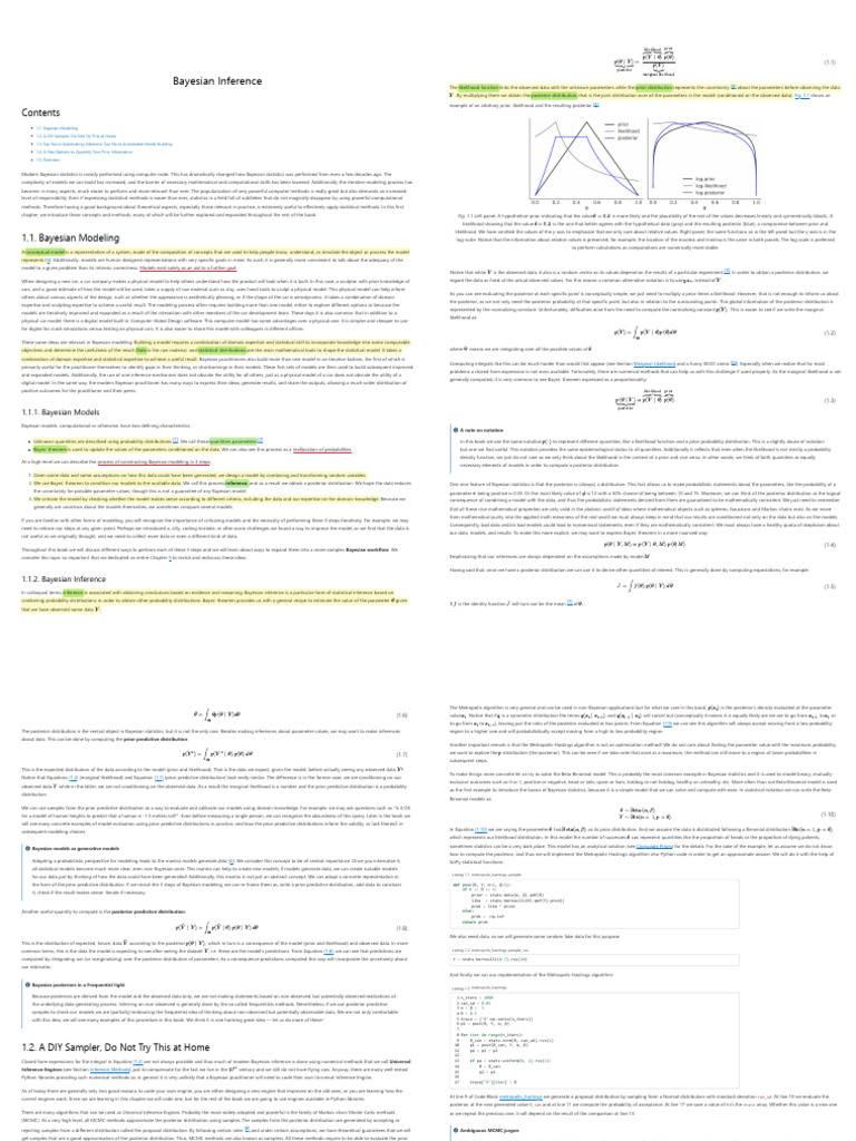Bayesian Inference Bayesian Modeling And Computation In Python Pdf