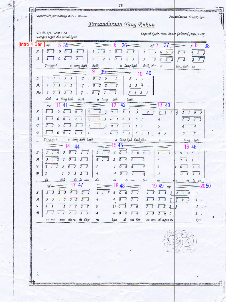 Partitur Sungguh Alangkah Baik | PDF