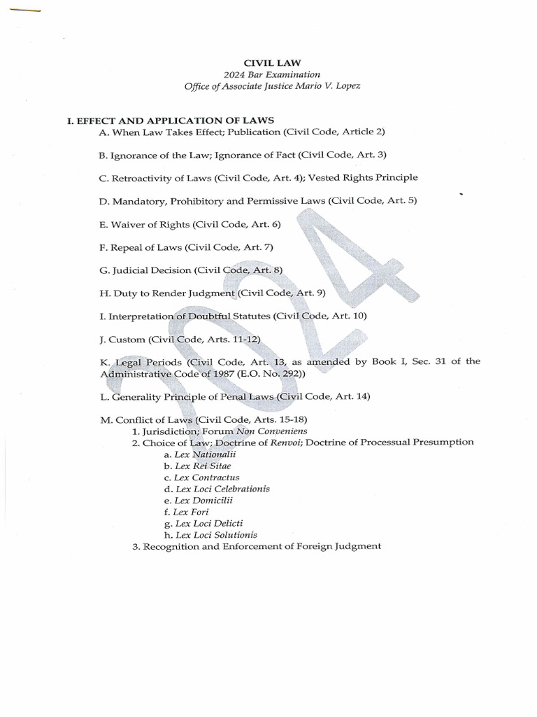 Syllabus Civil 2024 | PDF