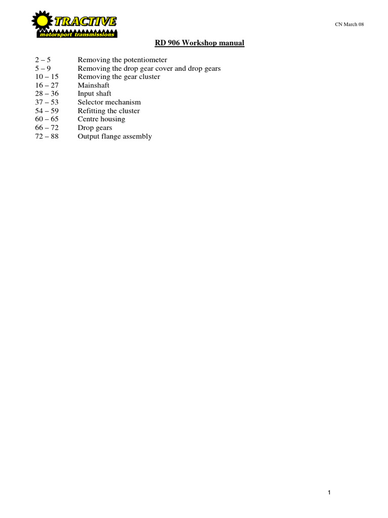 Cutie Tractive Toyota RR | PDF | Axle | Bearing (Mechanical)