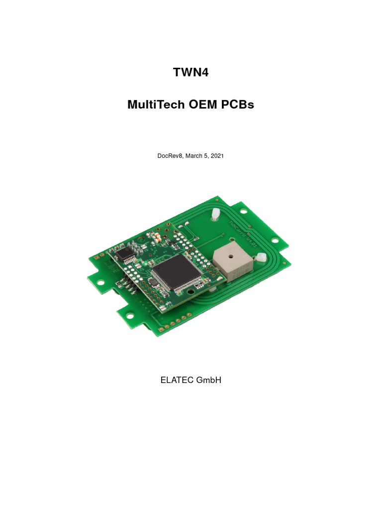 Twn4 Multitech Oem Pcbs Docrev8 | PDF | Printed Circuit Board | Computing