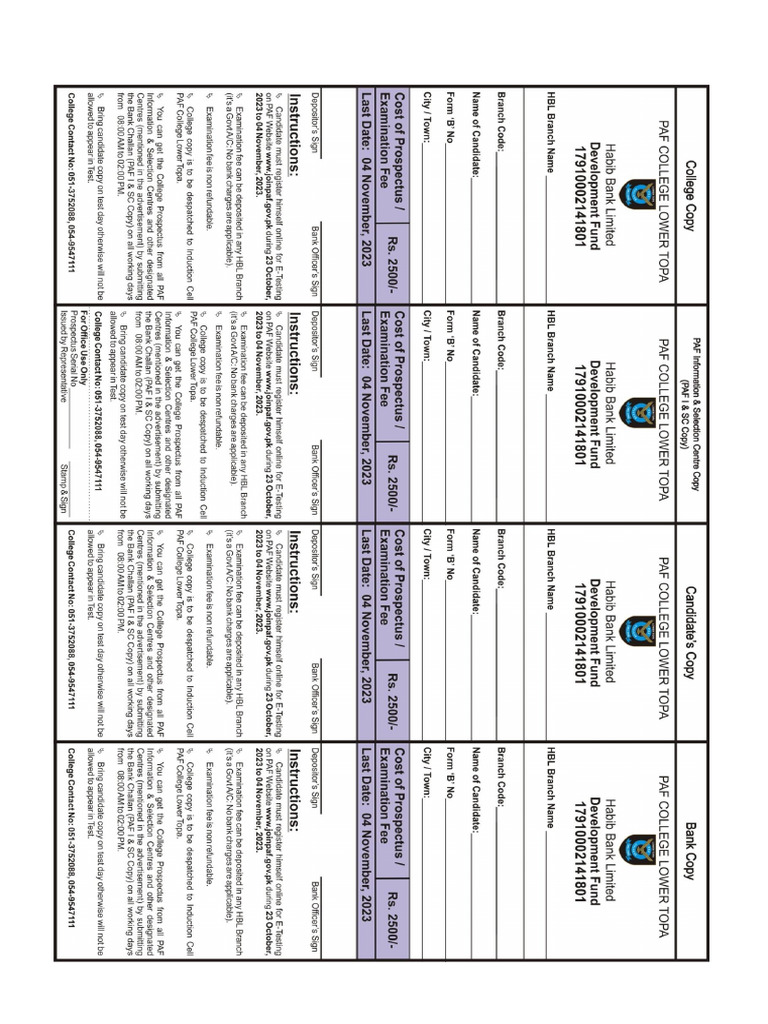 Challan | PDF
