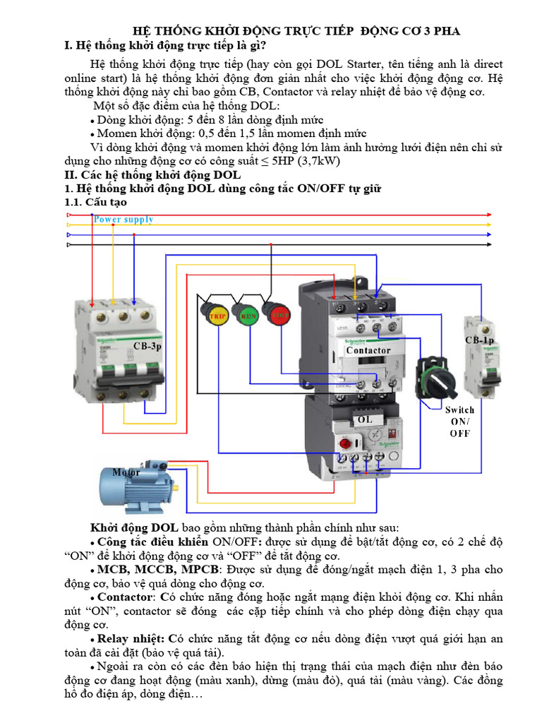 2.1.dol Motor 3 Phase | PDF