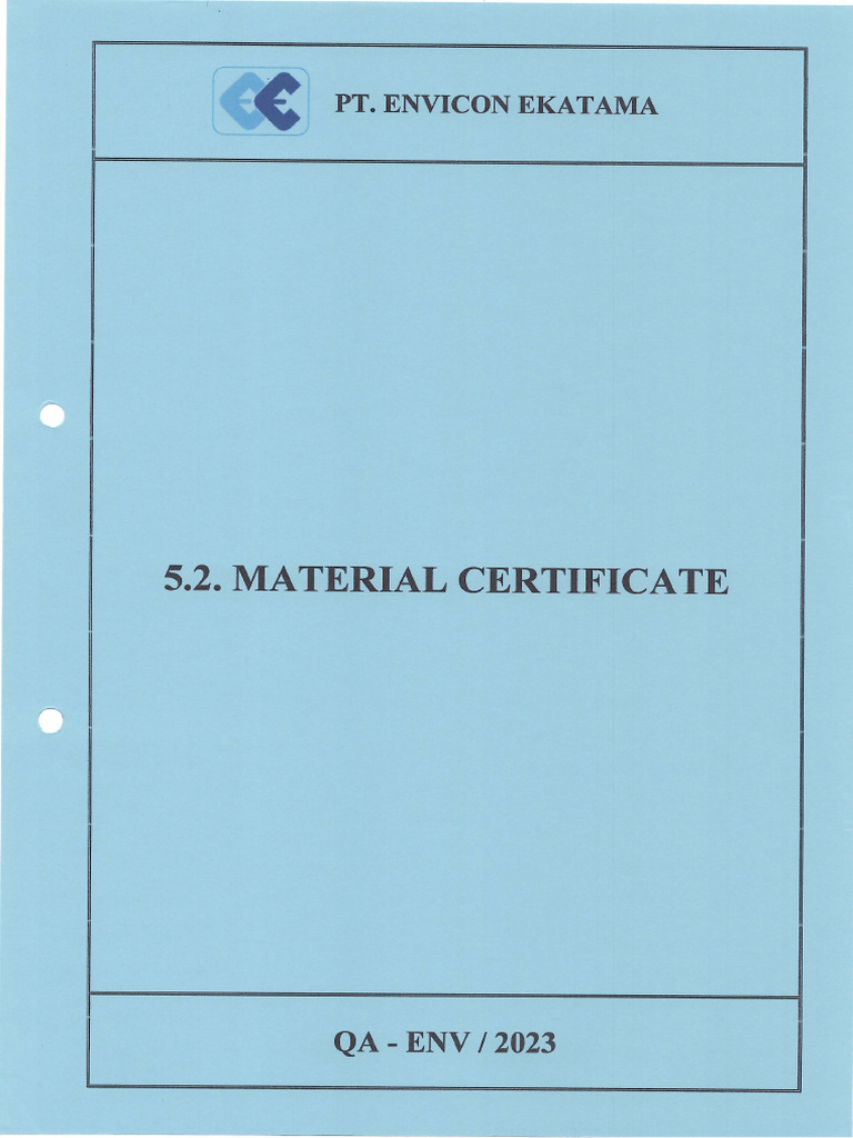 5.2. Material Certificate | PDF