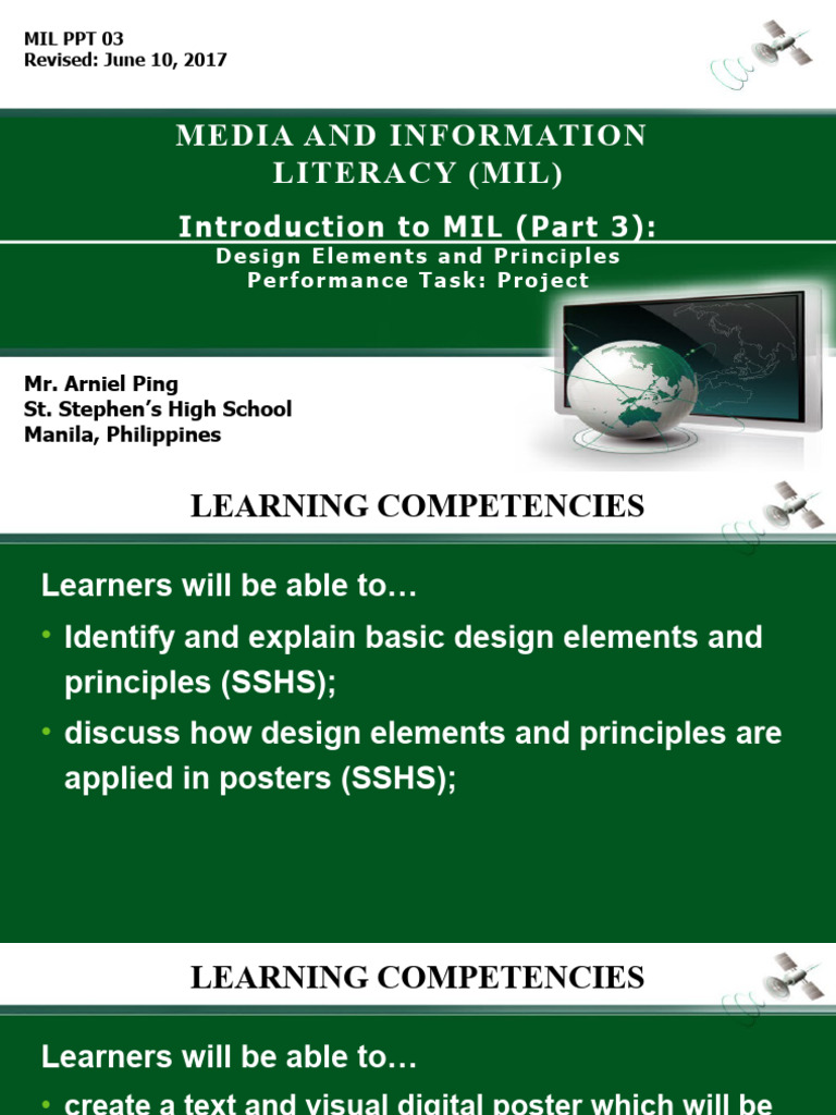 1.MIL 1. Introduction To MIL (Part 3) - Performance Task (Project) - Digital Poster | PDF