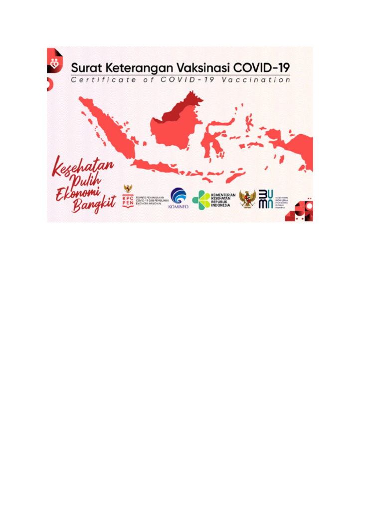 Template Sertivikat Vaksin Dosis 3 | PDF