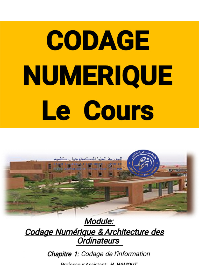 Cours Codage Numérique | PDF | Méthodes et références pédagogiques ...
