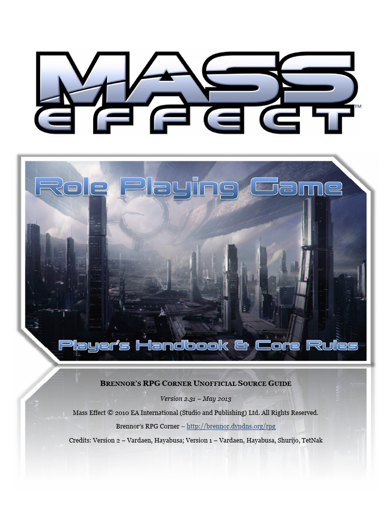 Mass Effect d20 Handbook v2-31 | PDF