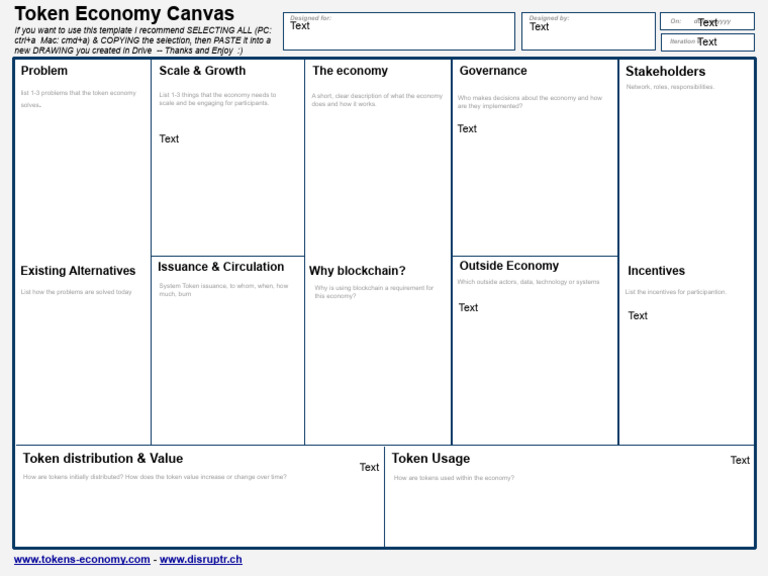 Token Economy Canvas | PDF