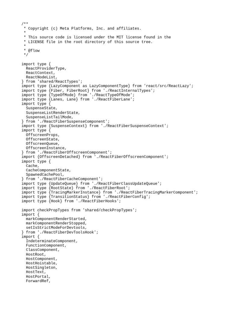 React Fiber Begin Work | PDF
