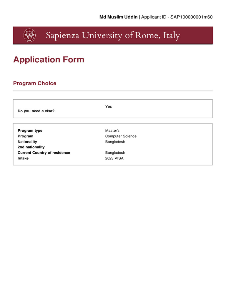 Application PDF | PDF
