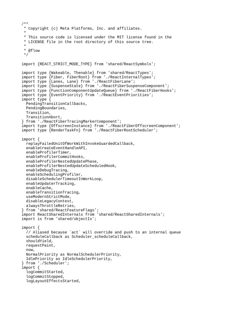 React Fiber Work Loop Pdf