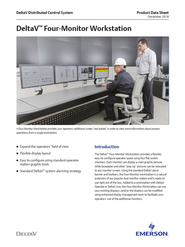 Product+Data+Sheet +DeltaV+Four-Monitor+Workstation | PDF | Computers