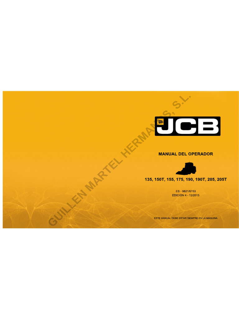 JCB - Manual Usuario | PDF