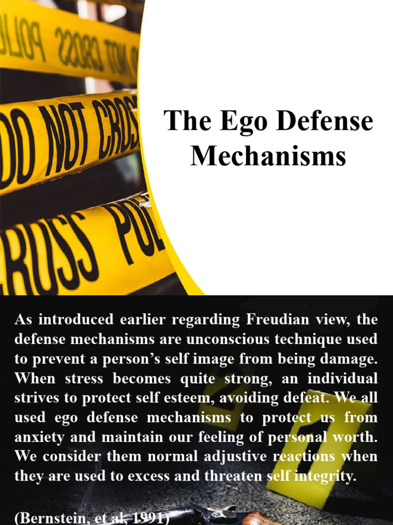 The Ego Defense Mechanisms | PDF