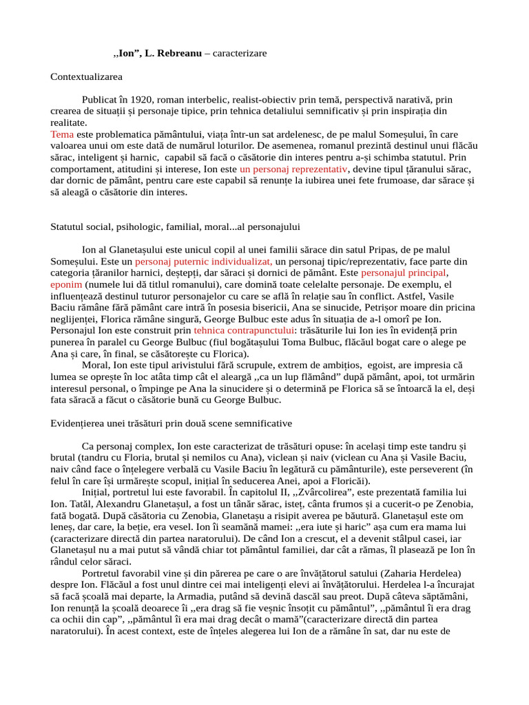 Ion - Caracterizare | PDF