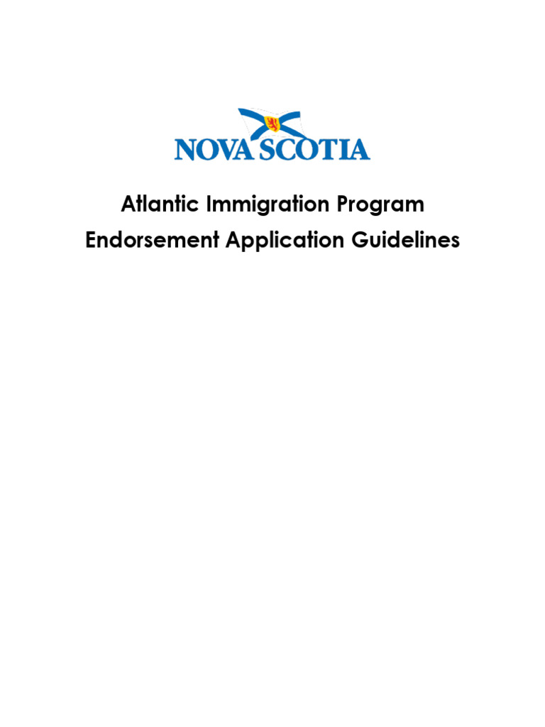 Atlantic Immigration Program Guidelines | PDF