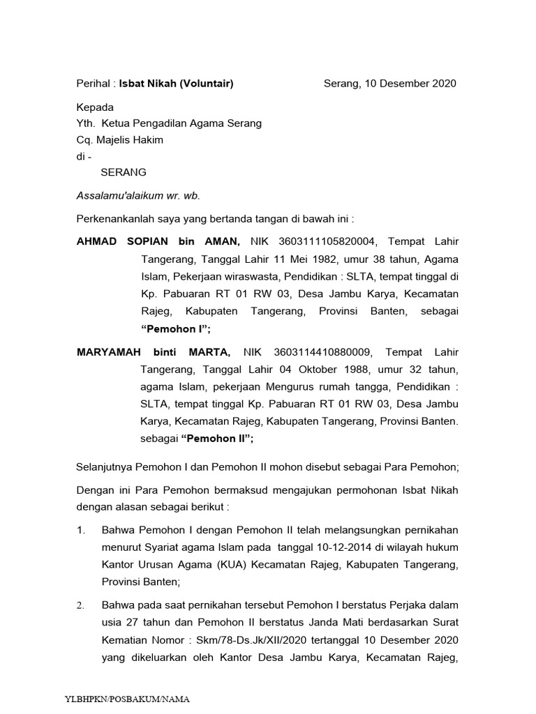 08 ISBAT NIKAH VOL - AHMAD SOPIAN Dan MARYAMAH | PDF | Politik | Ilmu ...