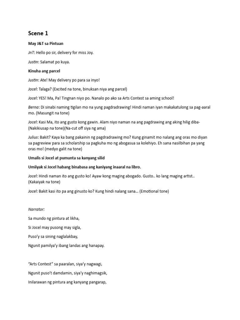 Career Choice Script | PDF | Language Arts & Discipline | Art