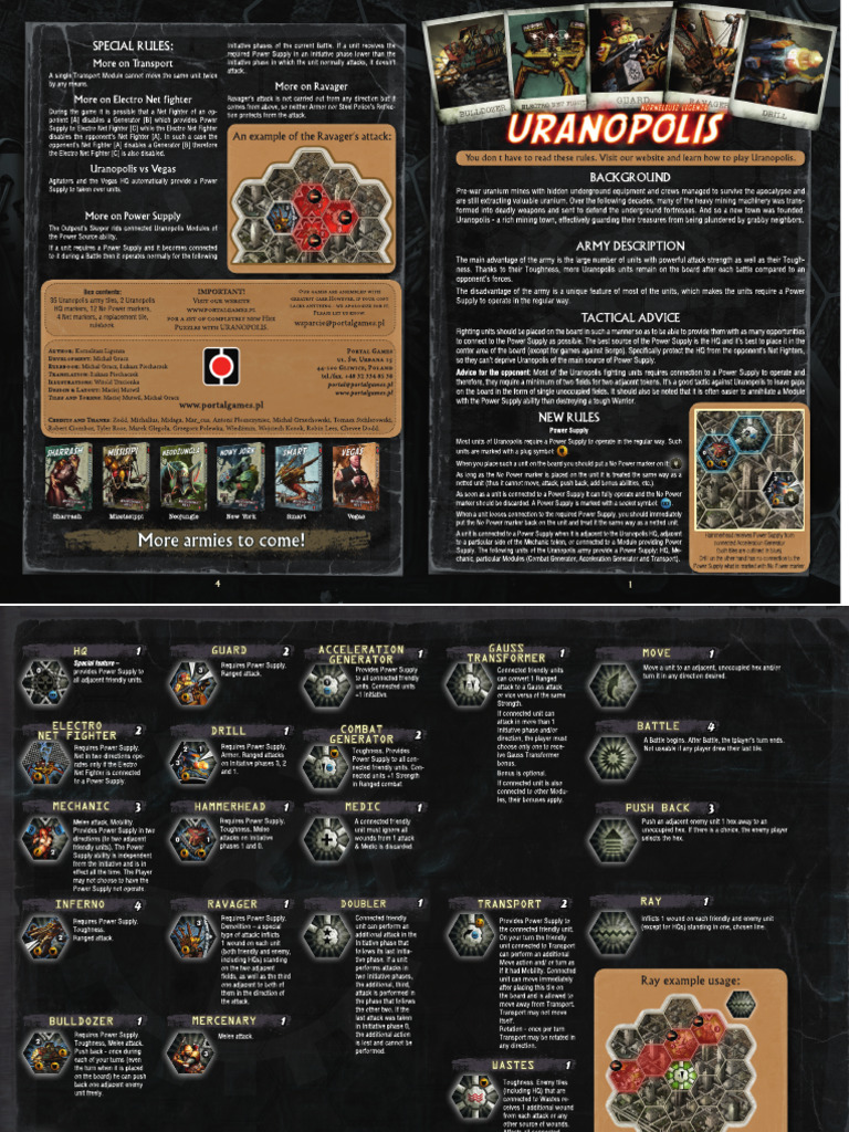 En Uranopolis Rulebook | PDF