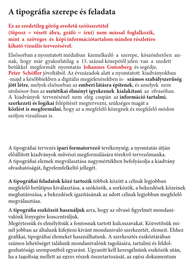 Tipográfia Alapok | PDF