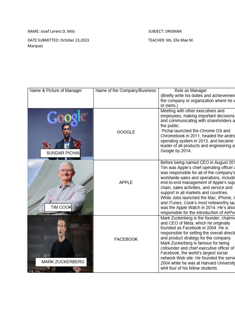 Activity Orgman Printed | PDF