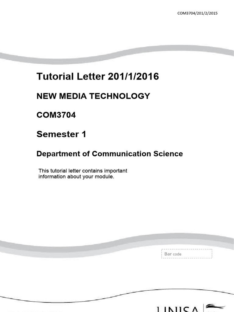 Com3704 2016 TL 102 01 | PDF