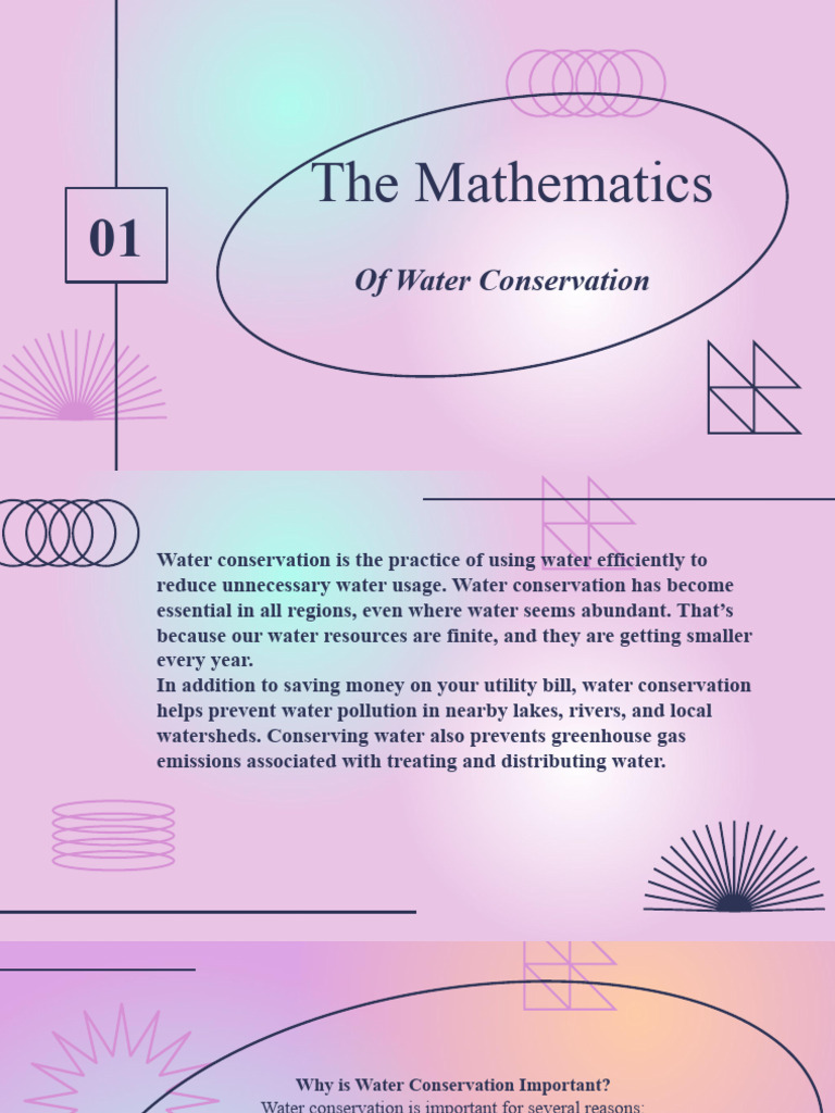 Mathematics of Water Conservation | PDF
