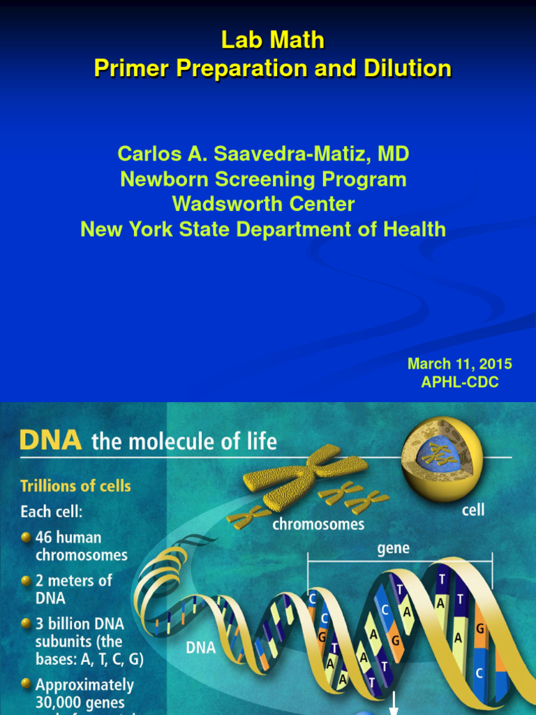 Lab Math Primer Preparation and Dilution | PDF