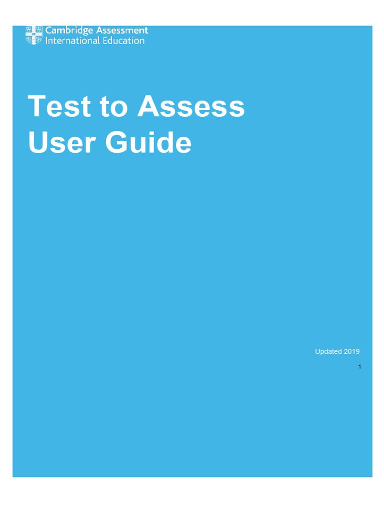 Test To Assess User Guide | PDF | User (Computing) | Password Test To Assess User Guide | PDF | User (Computing) | Password
