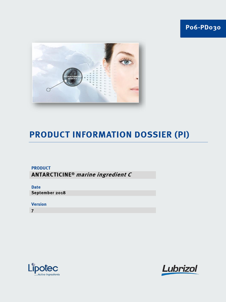 Pi p06 Pd030 Antarticine Marine Ingredient C en 211199 | PDF