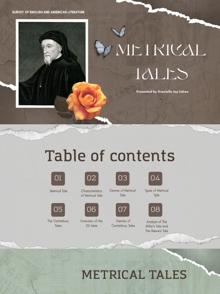 Metrical Tales | PDF
