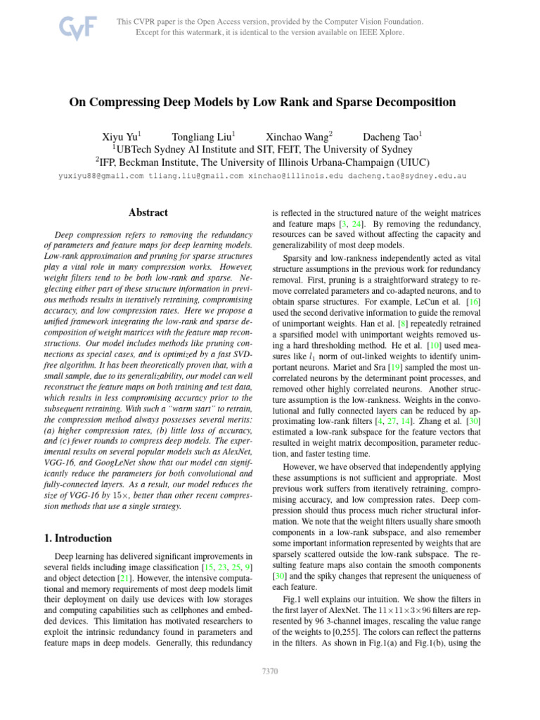 Yu On Compressing Deep CVPR 2017 Paper | PDF